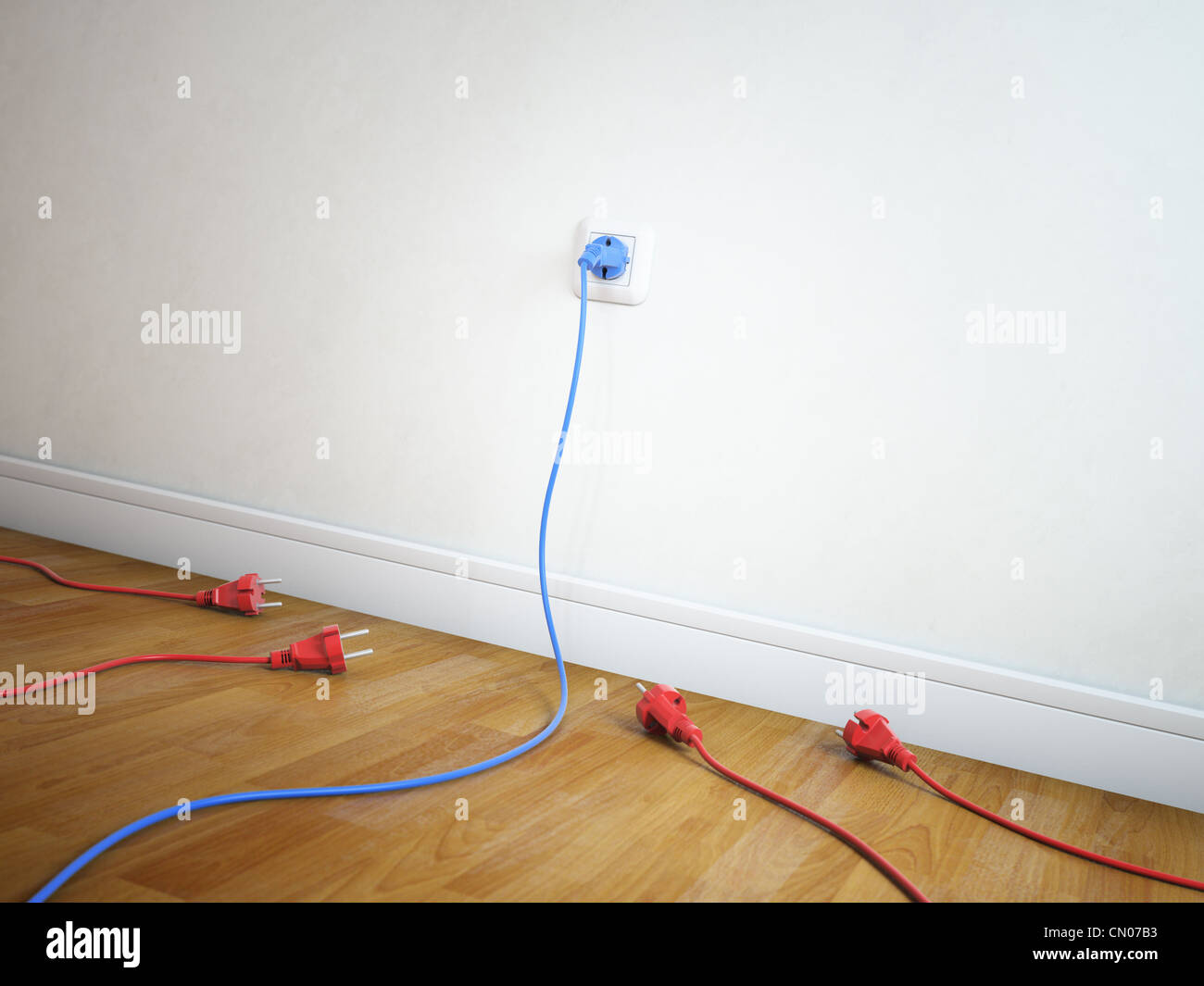 Power and success concept illustration Stock Photo - Alamy