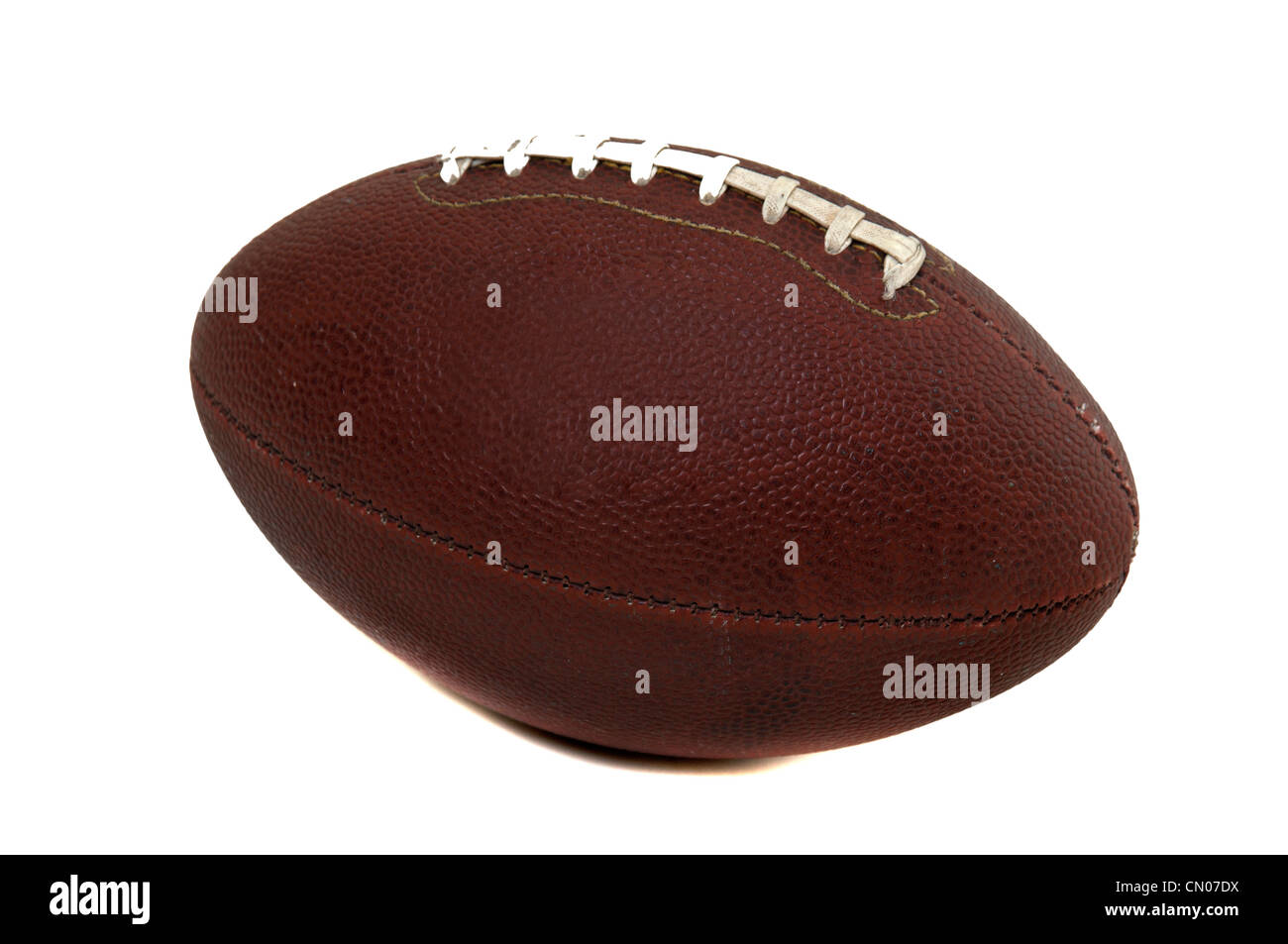 Classic rugby ball isolated in white Stock Photo - Alamy