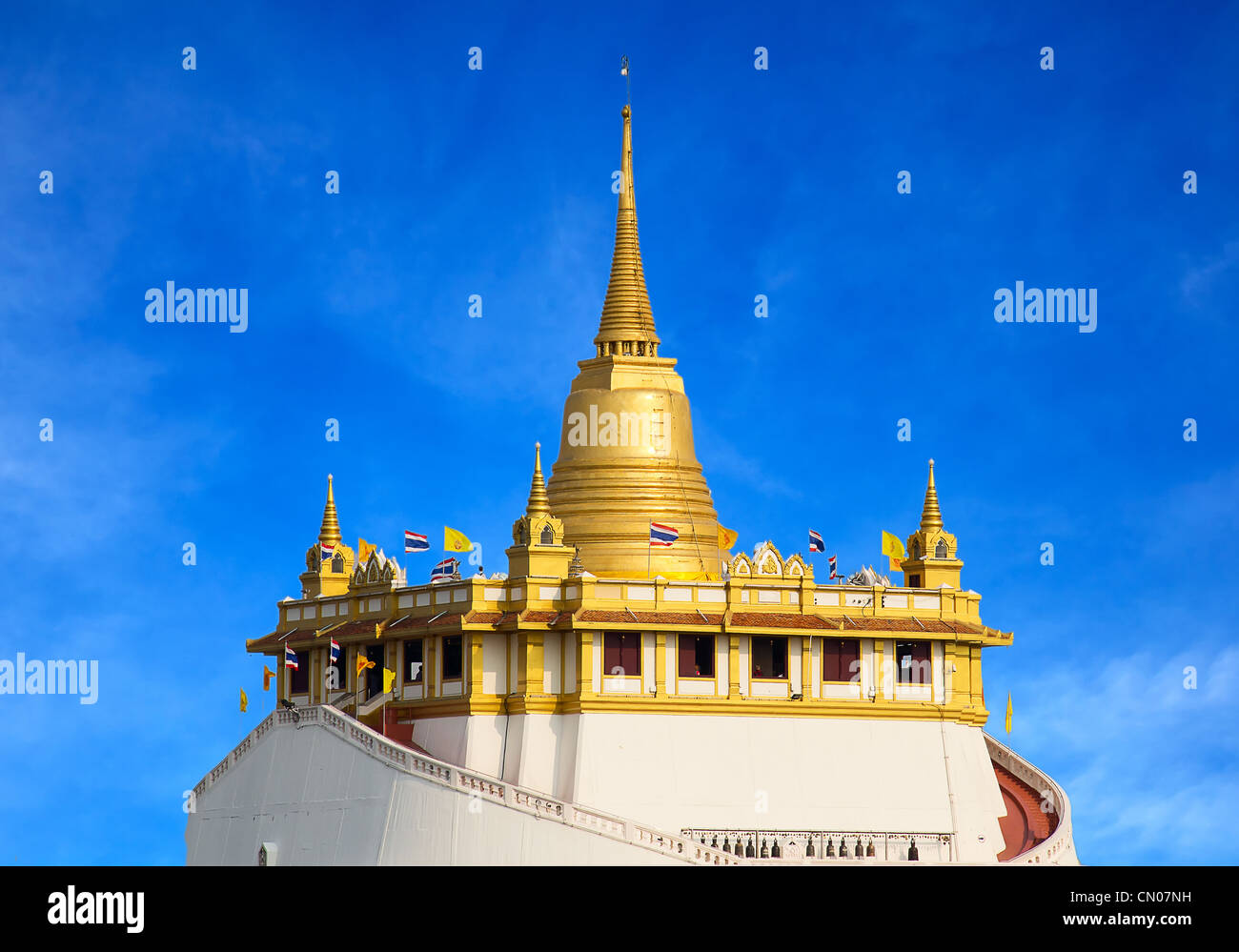 Famous Wat Saket (Golden Mount) in Bangkok,Thailand Stock Photo - Alamy