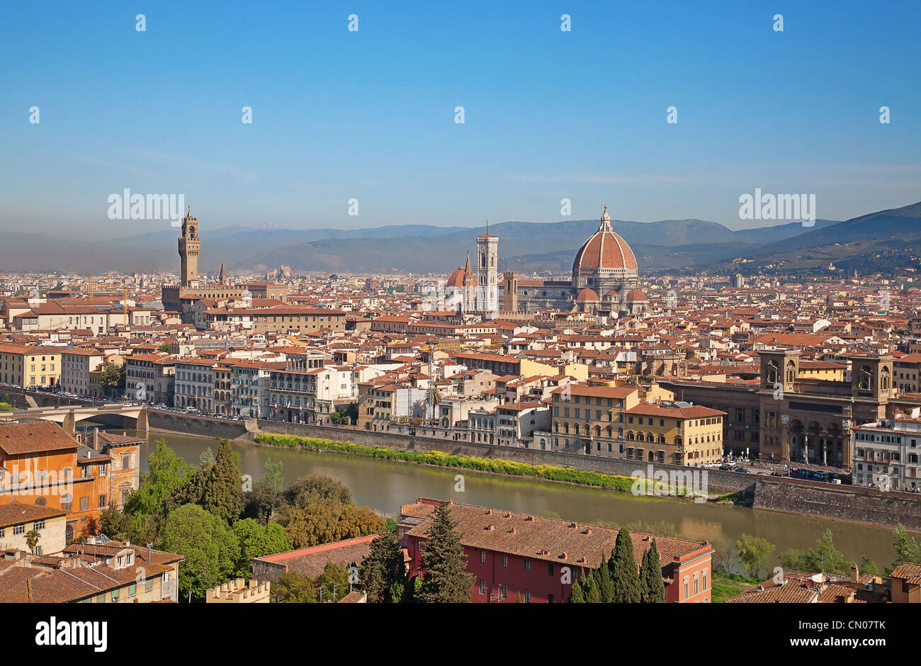 Panoramic view of the Florence, Italy Stock Photo - Alamy
