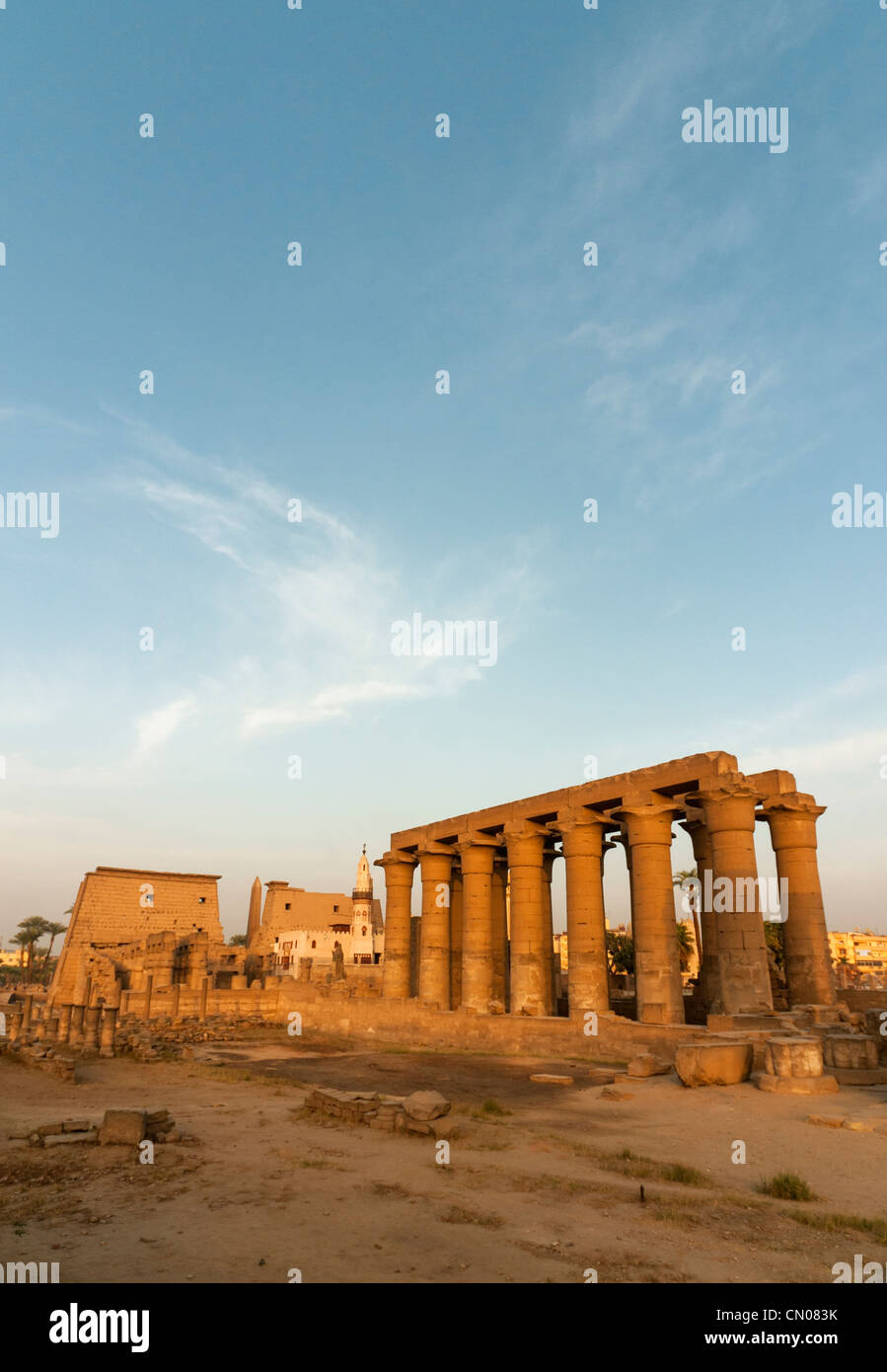 First Pylon and Processional Colonnade of Amenhotep III with Seven ...