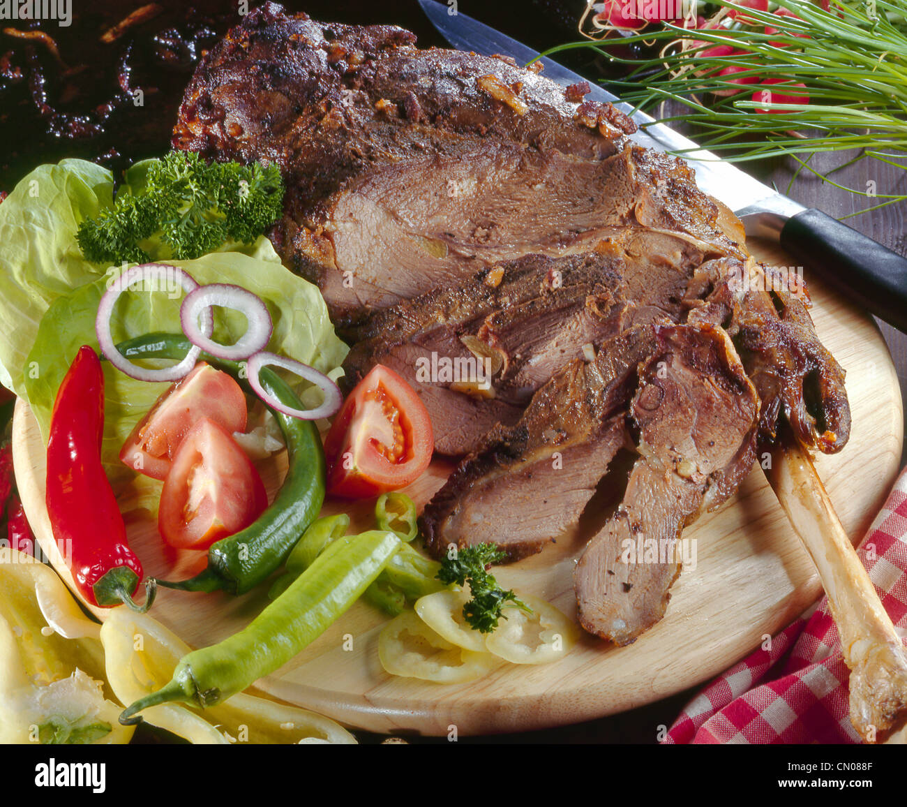 Roast goat hi-res stock photography and images - Alamy