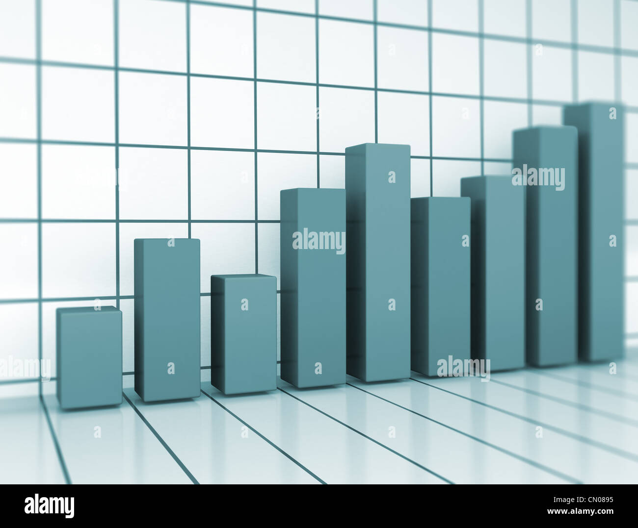 Business growth rising graph Stock Photo - Alamy