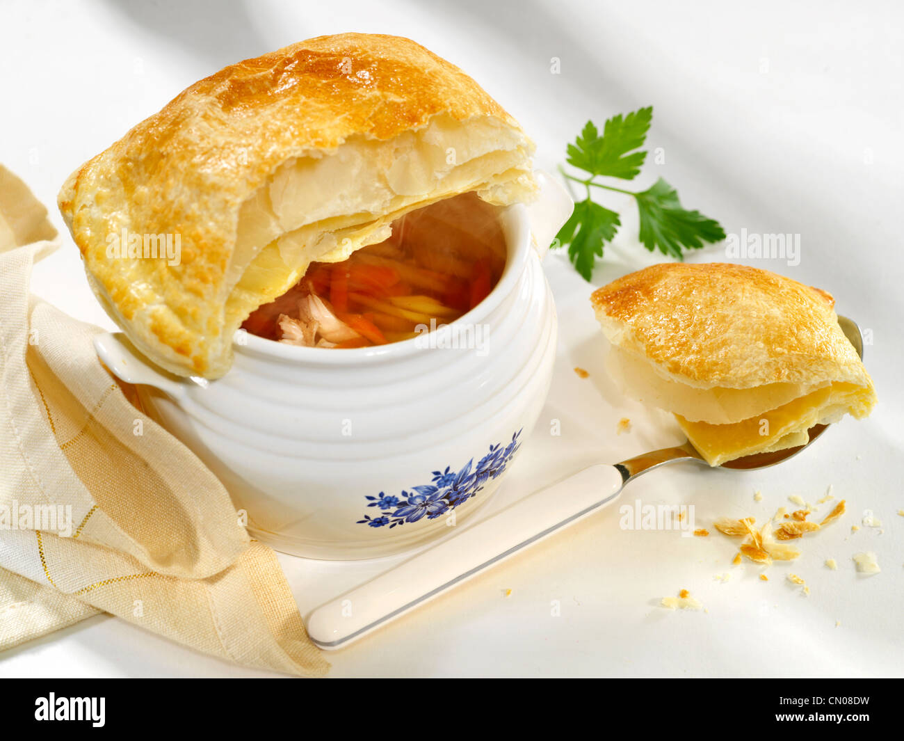 French turkey soup Stock Photo - Alamy