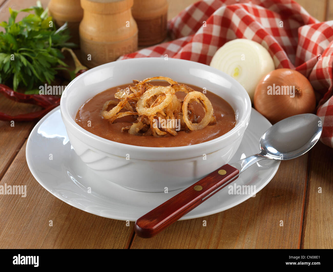 hot smashed beans a la Lyon Stock Photo - Alamy