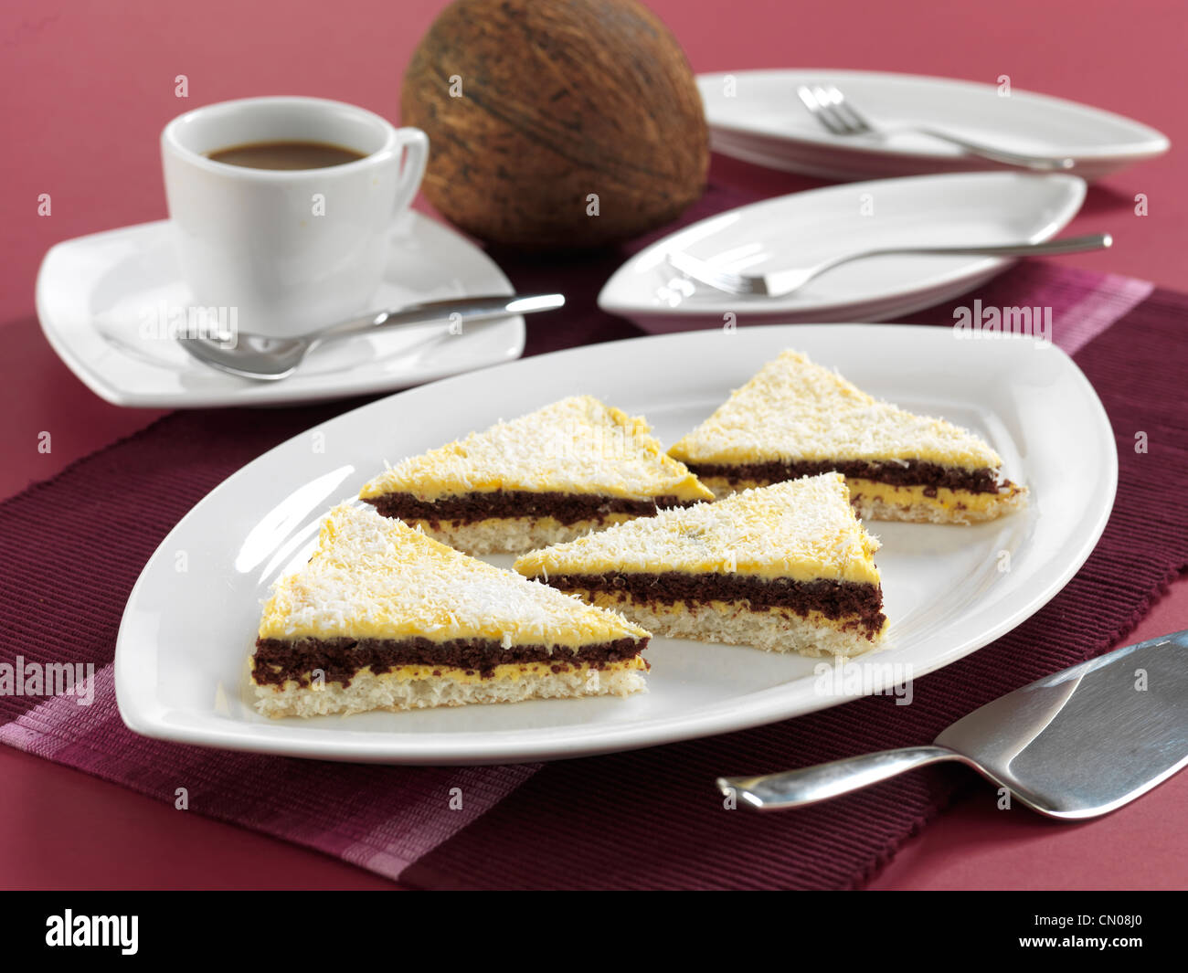 Transylvania Raffaello slice Stock Photo - Alamy
