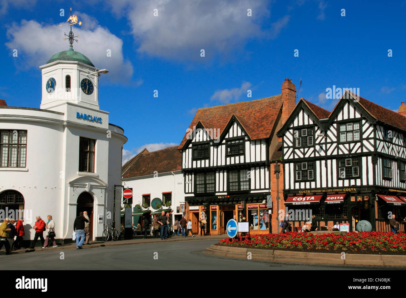 England Warwickshire Stratford-on-Avon, town centre Stock Photo - Alamy