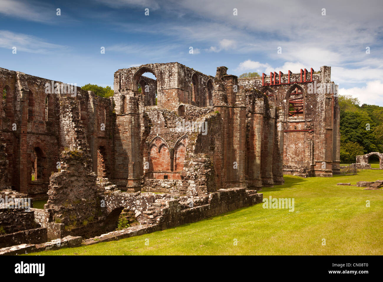 UK, Cumbria, Barrow in Furness, Furness Abbey, ruins of former ...