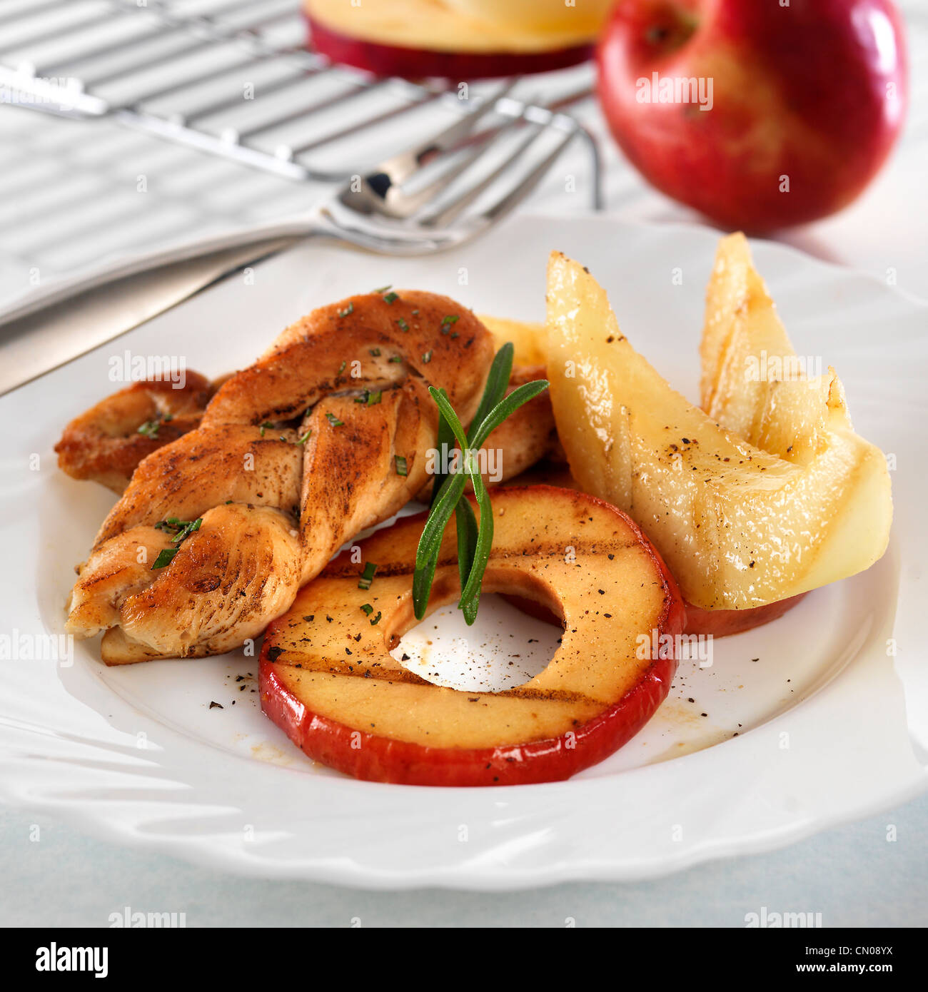 Grilled chicken-breasted Stock Photo - Alamy