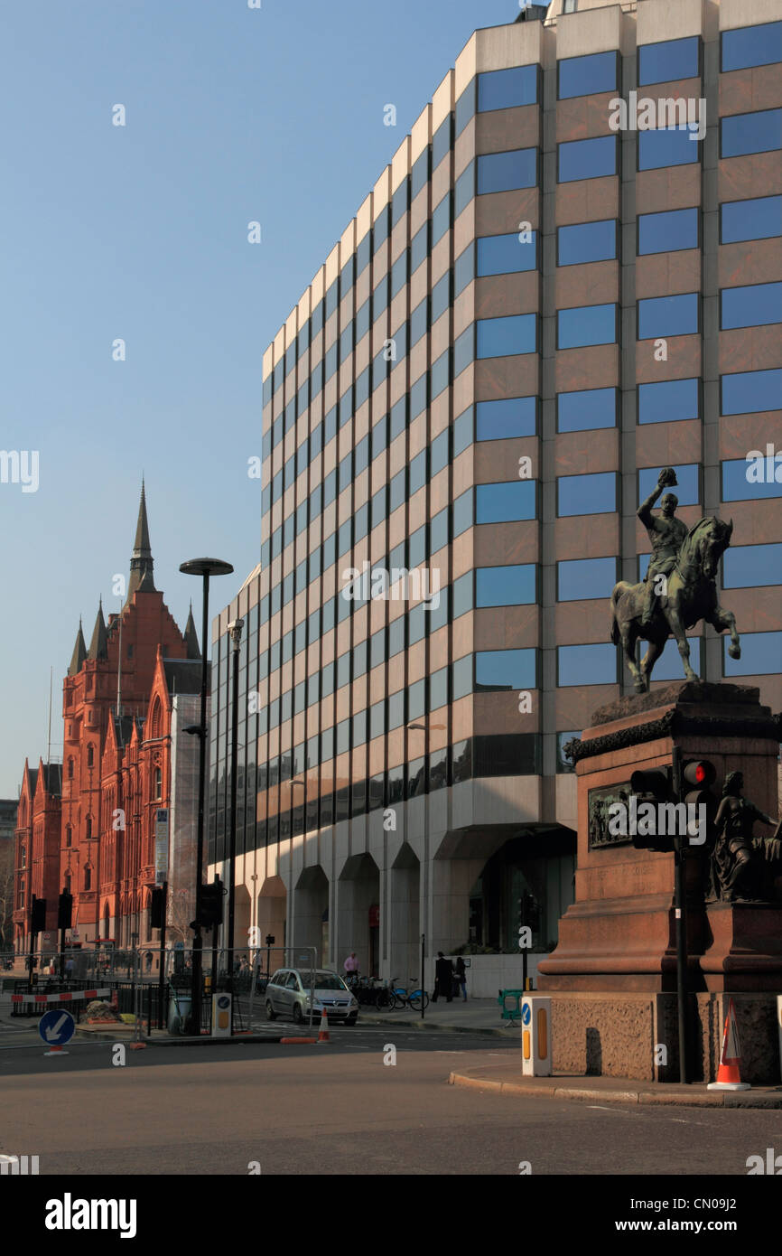 England London Holborn circus Albert prince consort statue & Prudential ...