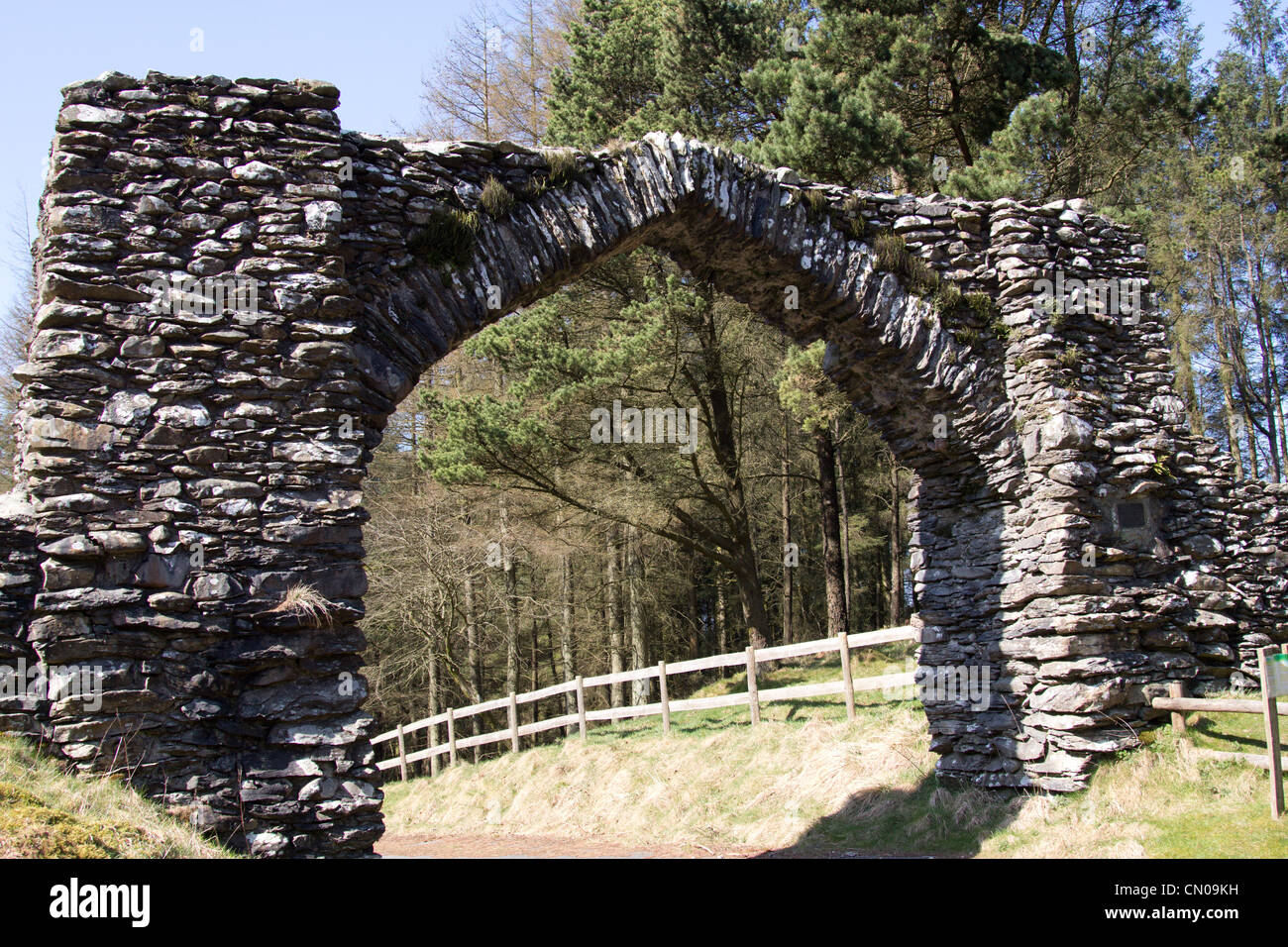 The Hafod Arch, Cwmystwyth Stock Photo - Alamy