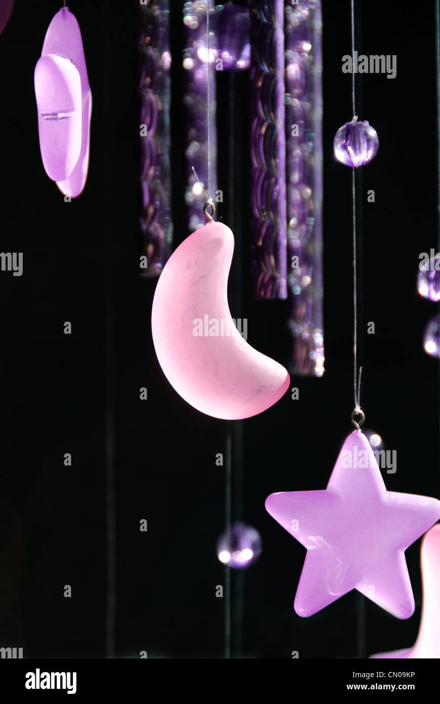 moon and star of a rattle of the wind Stock Photo - Alamy