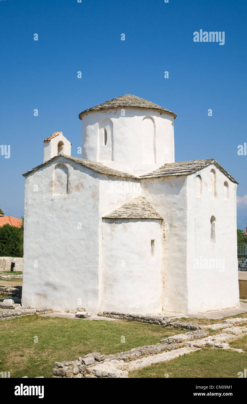 Croatia; Zadar county; Dalmatia; Nin town - Church of Saint Cross ...