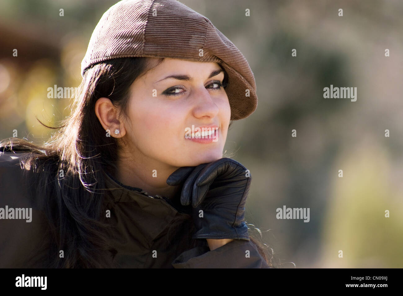 Tweed woman model hi-res stock photography and images - Alamy