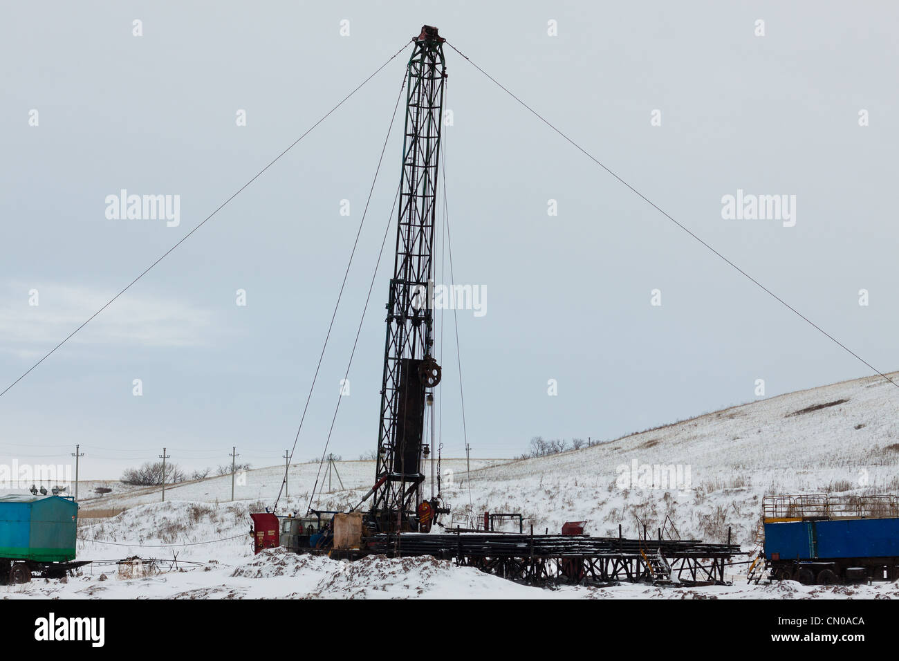 Installation service for oil wells Stock Photo - Alamy