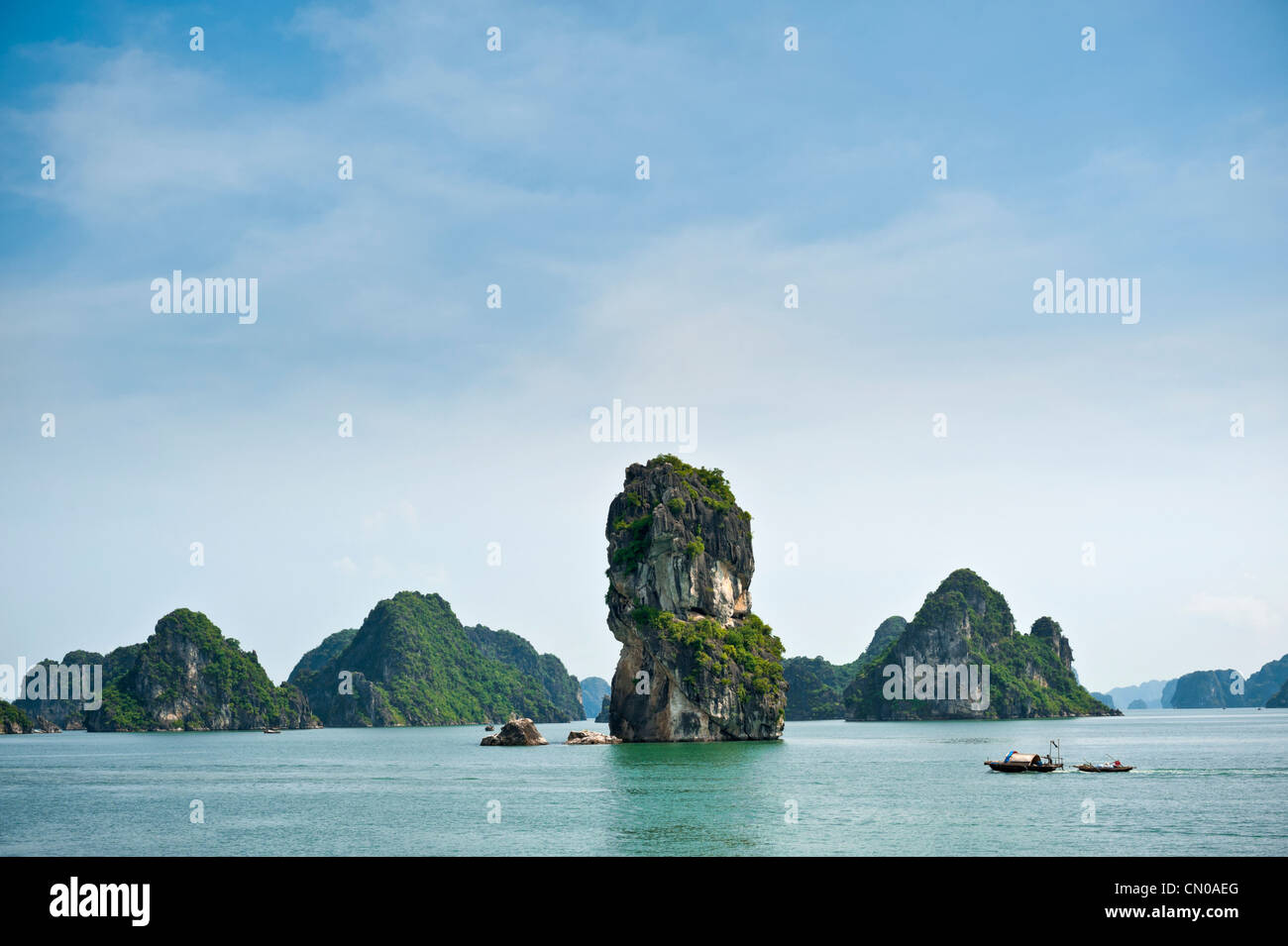 Ha Long Bay, Halong Bay. UNESCO World Heritage Site. Vietnam Stock ...