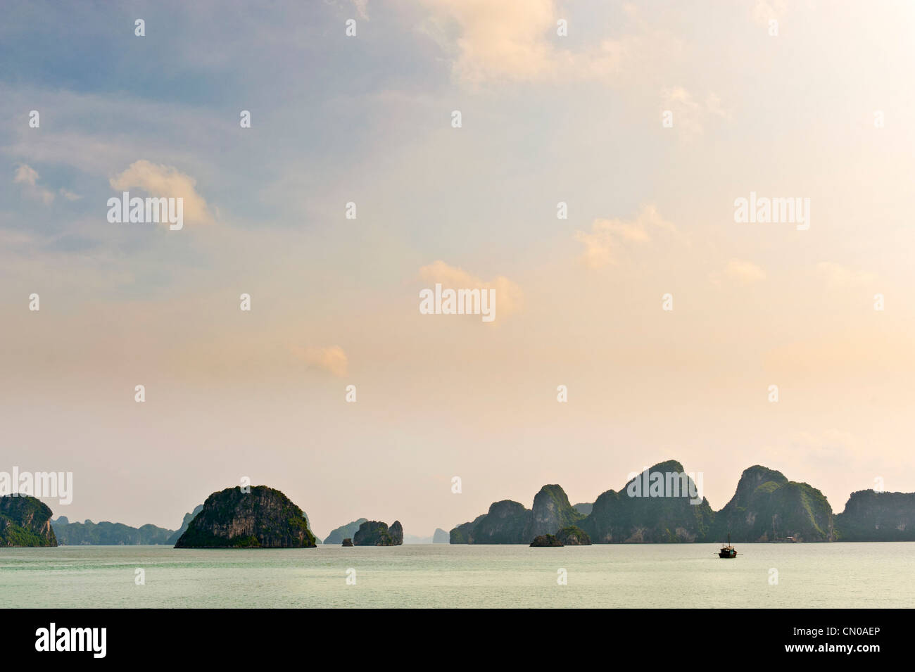 Ha Long Bay, Halong Bay. UNESCO World Heritage Site. Vietnam Stock ...