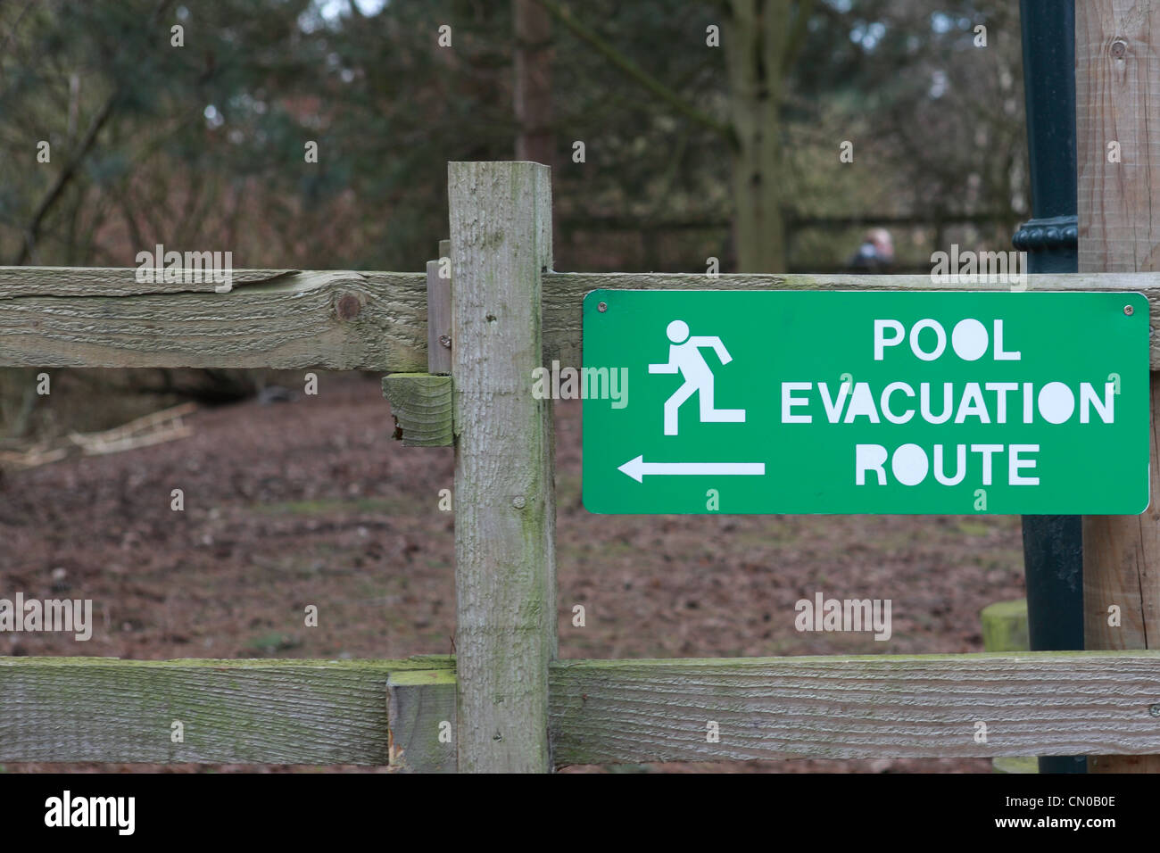 Pool Evacuation Route Stock Photo - Alamy