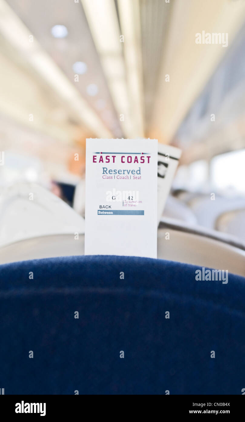 East coast reserved train ticket hi-res stock photography and images ...