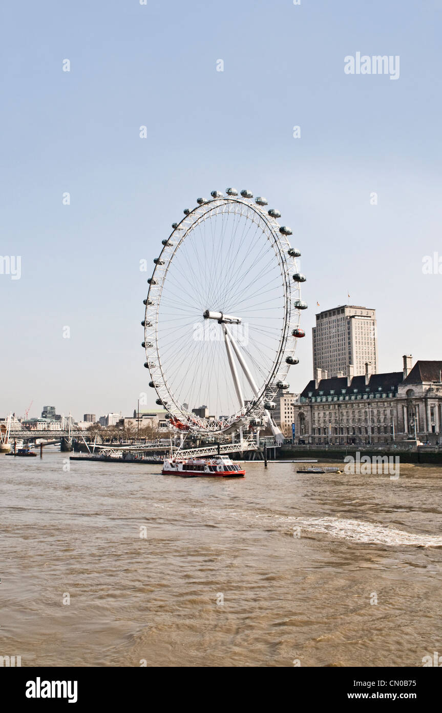 The London Eye and River Thames, London, UK Stock Photo - Alamy
