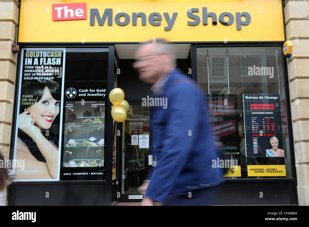 The Money Shop Stock Photo - Alamy