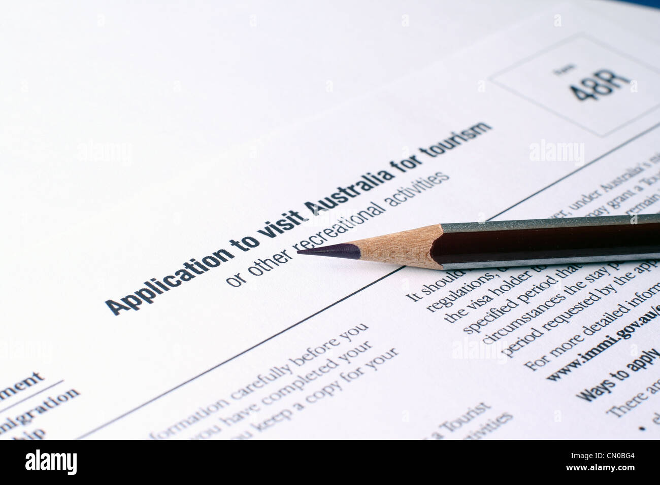 Australian visa label hi-res stock photography and images - Alamy