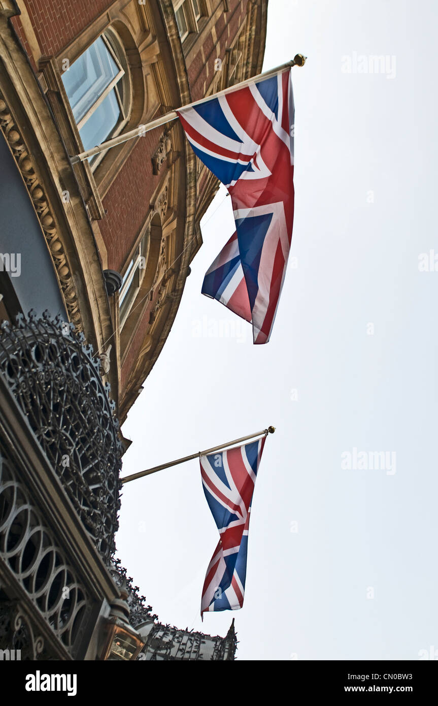 Two union Jack flags Stock Photo - Alamy