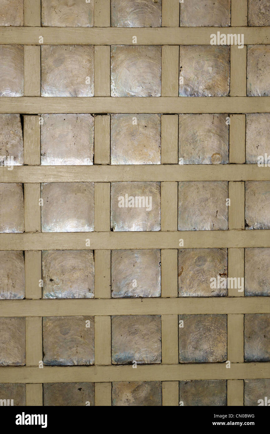 closeup image of an old wooden window pane shell Stock Photo - Alamy