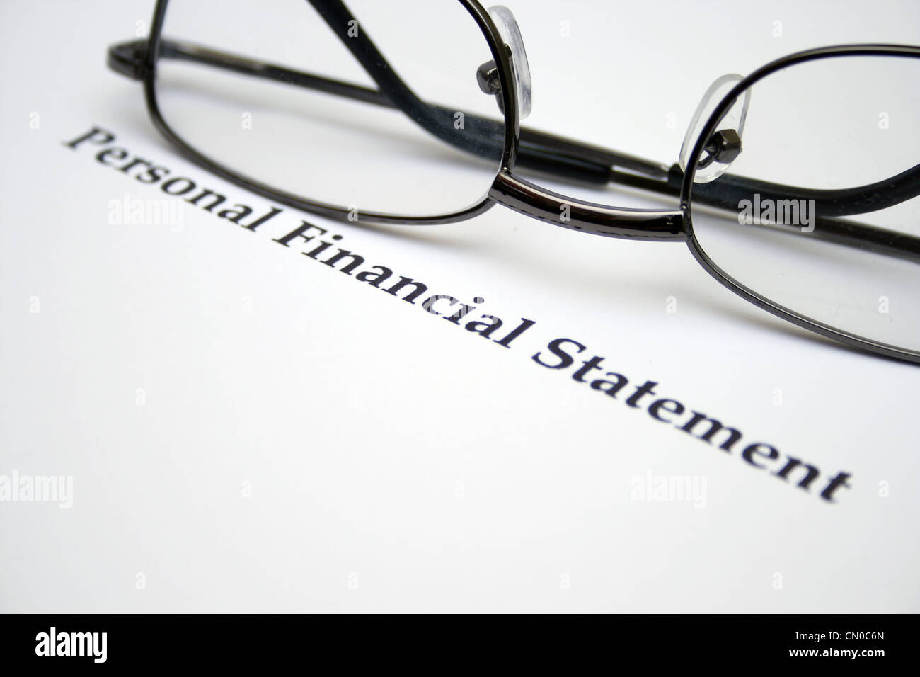 personal financial statement Stock Photo - Alamy