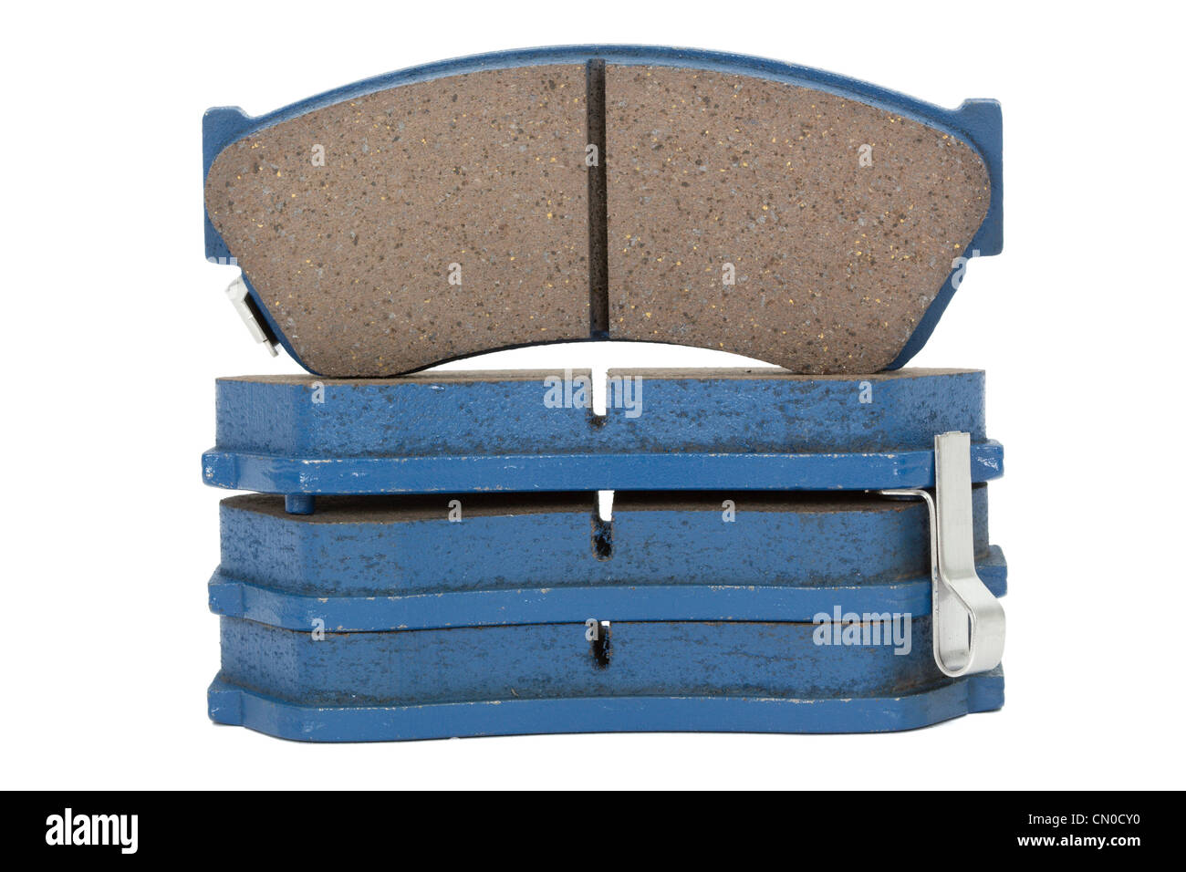New brake pads disk brake, isolated on a white background Stock Photo ...