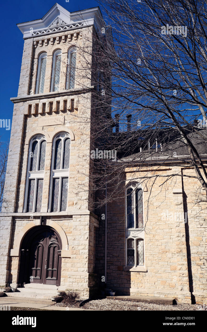 Church in the center of Morris Stock Photo - Alamy