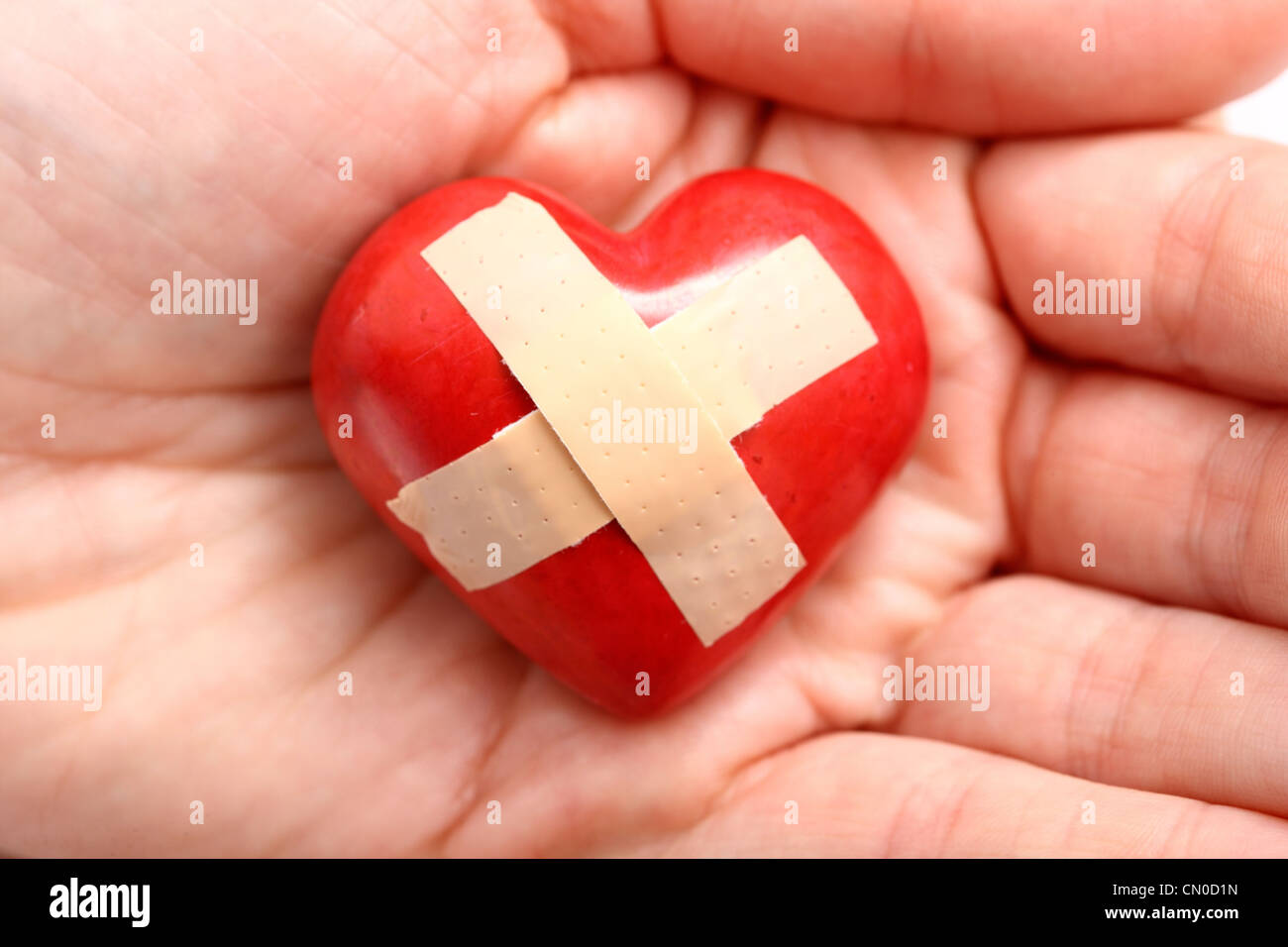 Symbolic image, heart disease, heart attack, protection, prevention ...
