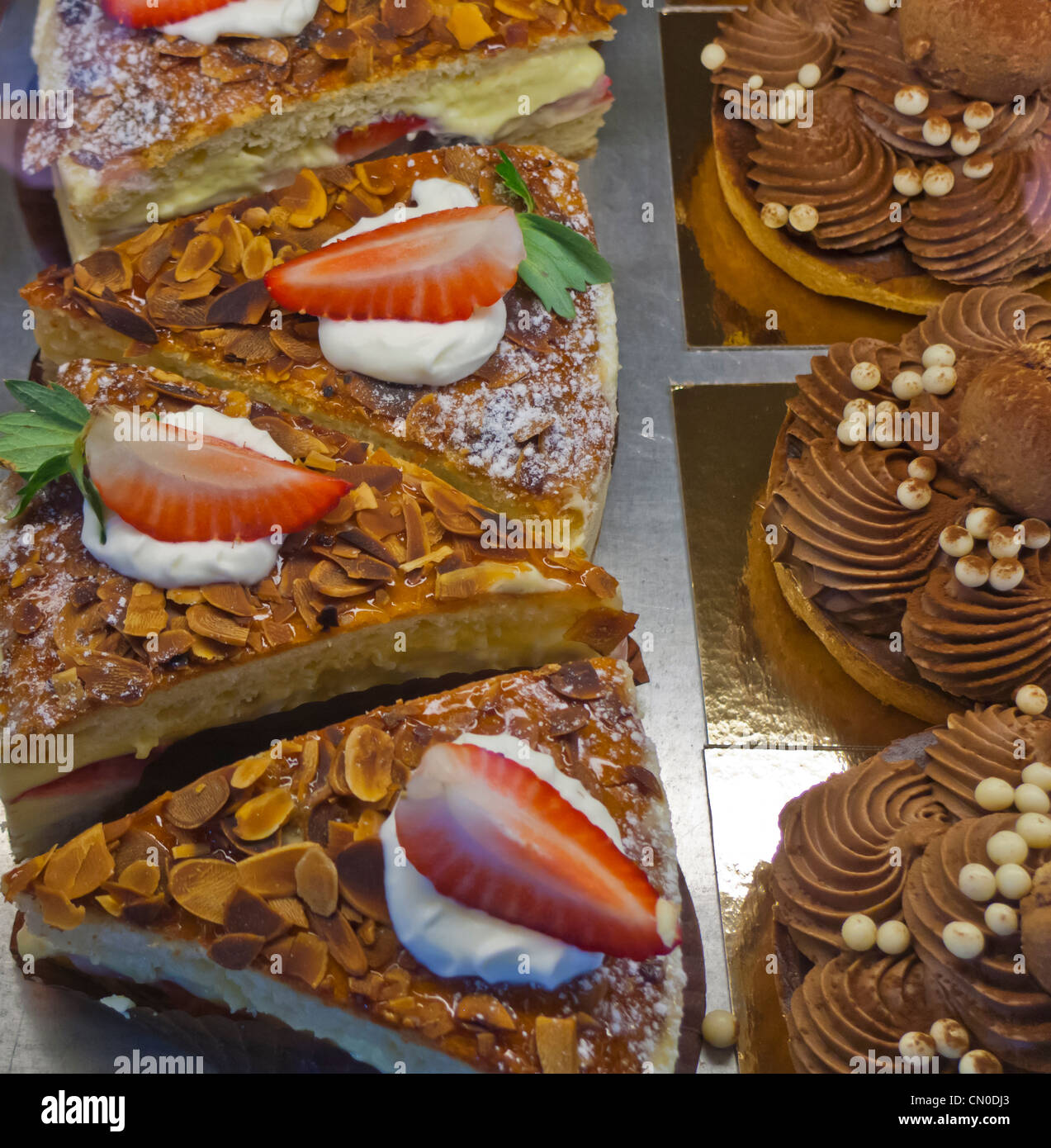 Delicious desserts and pastries at a French bakery in Marigot, Saint ...