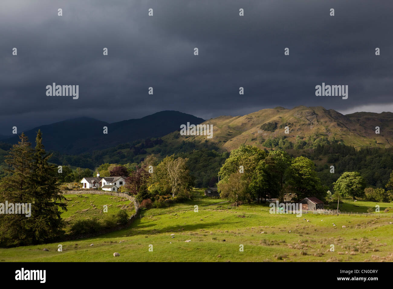 Rain clouds over the lake district hi-res stock photography and images ...