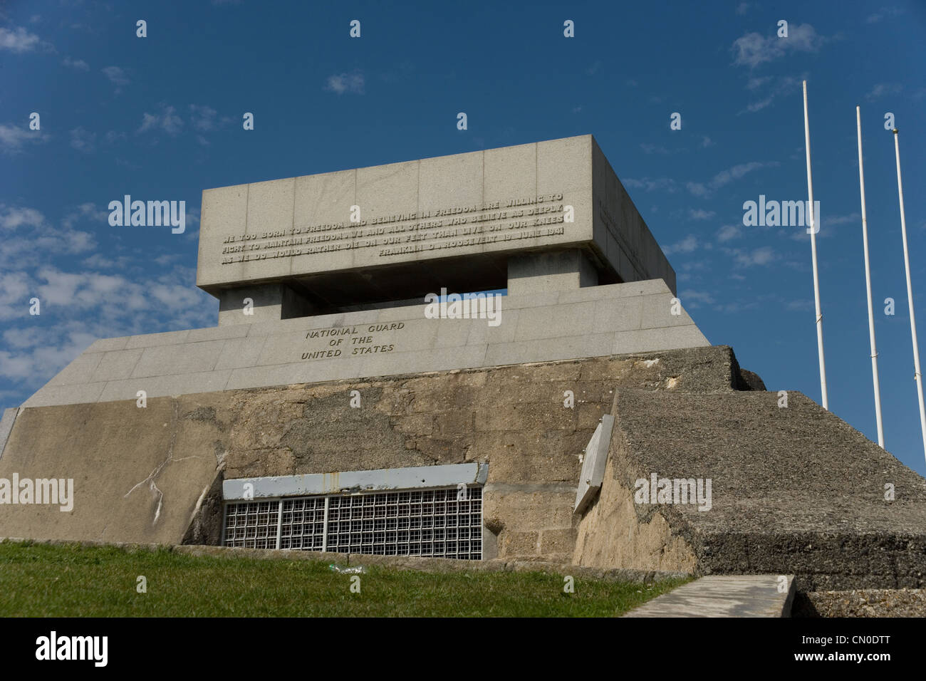 National Guard Memorial at Vierville draw on Omaha Beach built on ...