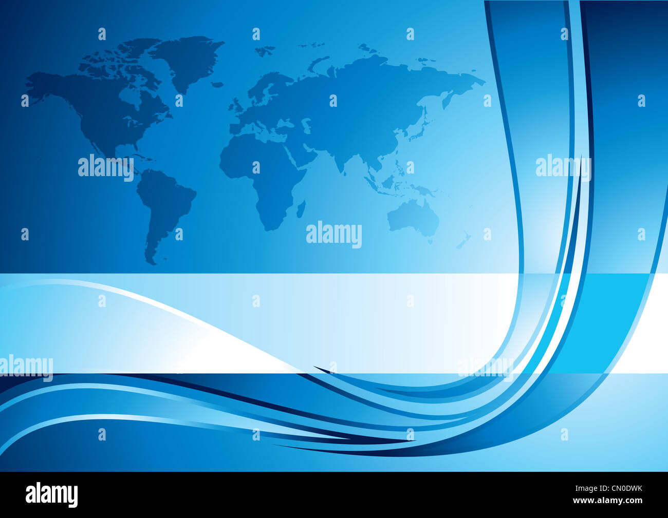 Business background with world map, illustration Stock Photo - Alamy