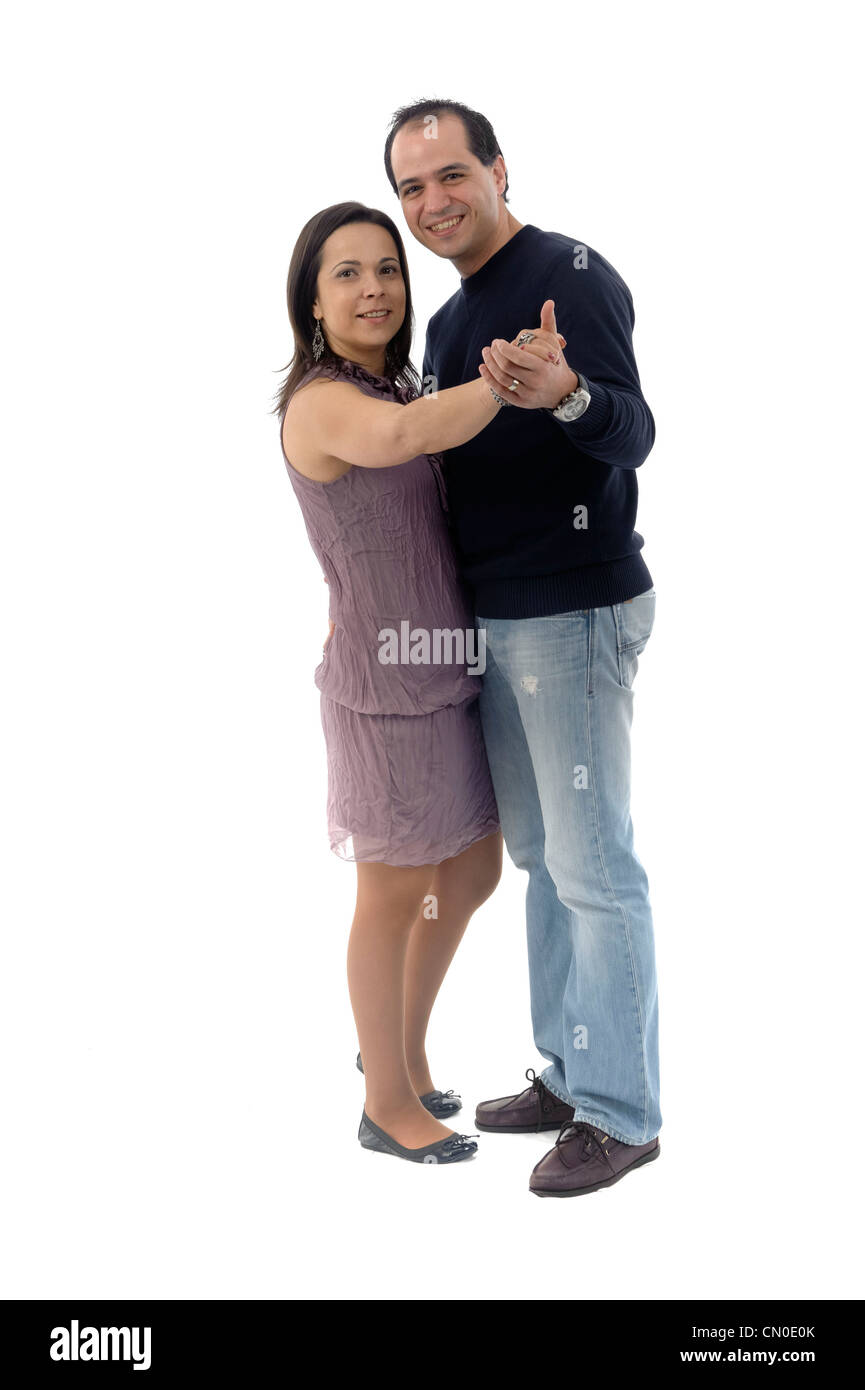 Young spanish couple dancing hi-res stock photography and images - Alamy