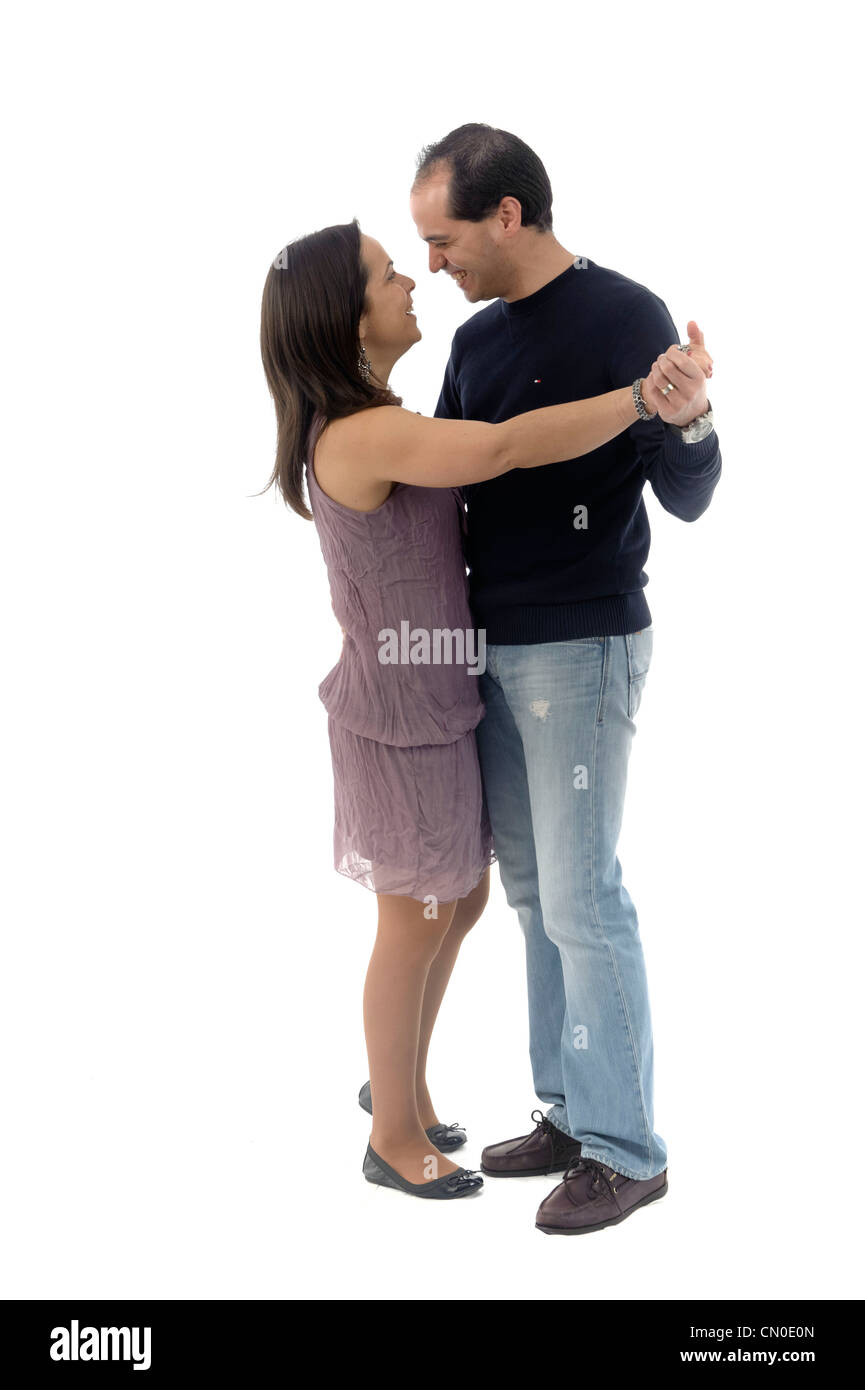 Young spanish couple dancing hi-res stock photography and images - Alamy