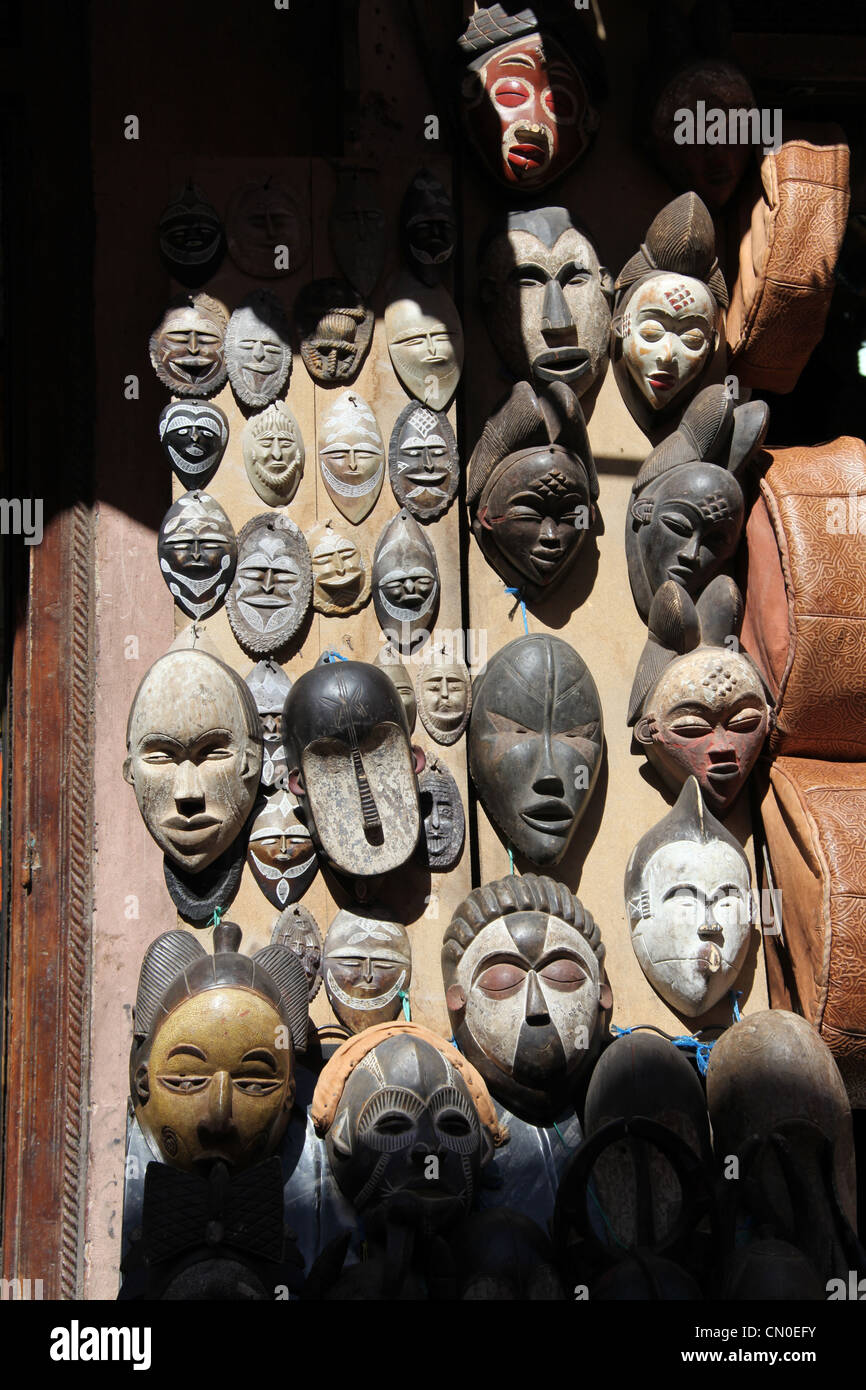 African wooden masks hi-res stock photography and images - Alamy