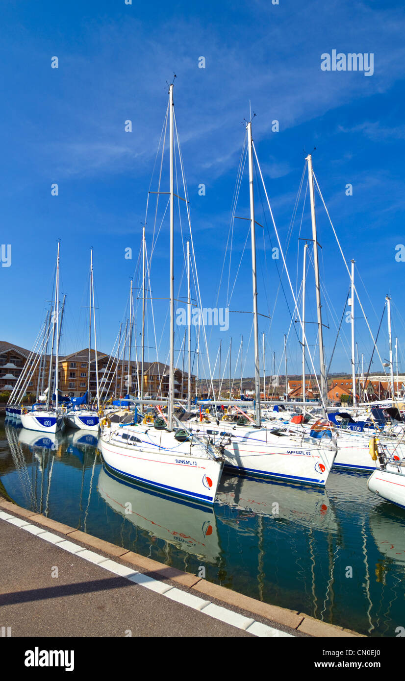 Port Solent Marina, Portsmouth, Hampshire Stock Photo - Alamy