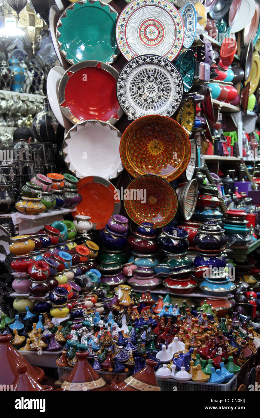 Moroccan Market Stall Stock Photo - Alamy