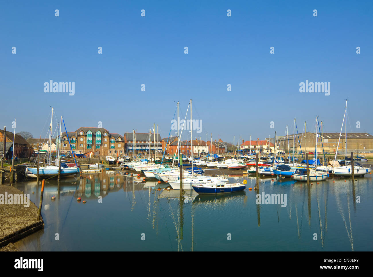 Eling Tide Mill and Marina, near Southampton, Hampshire, UK Stock Photo ...