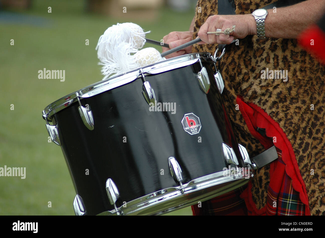 A Highland drummer Stock Photo - Alamy