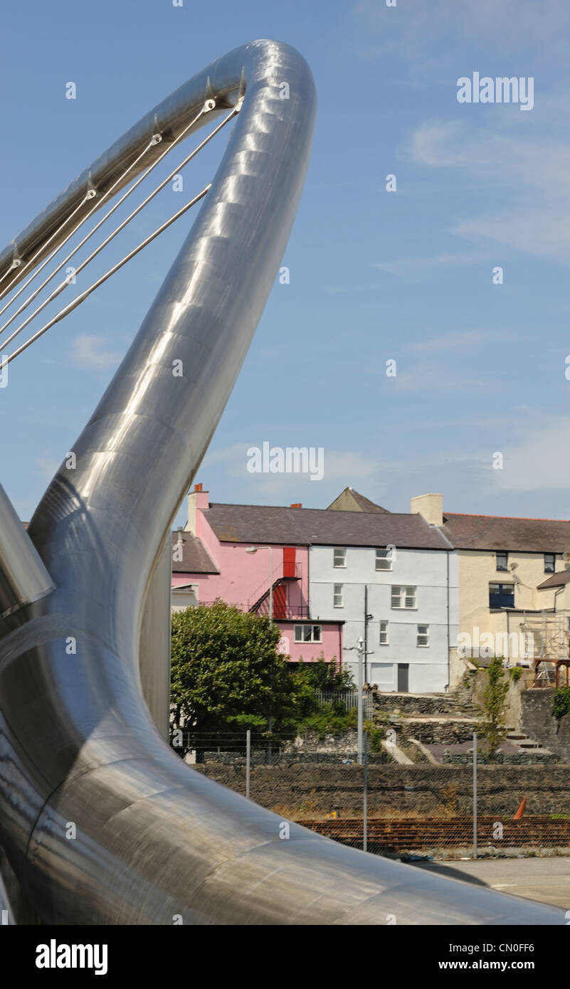 Celtic gateway footbridge holyhead anglesey hi-res stock photography ...