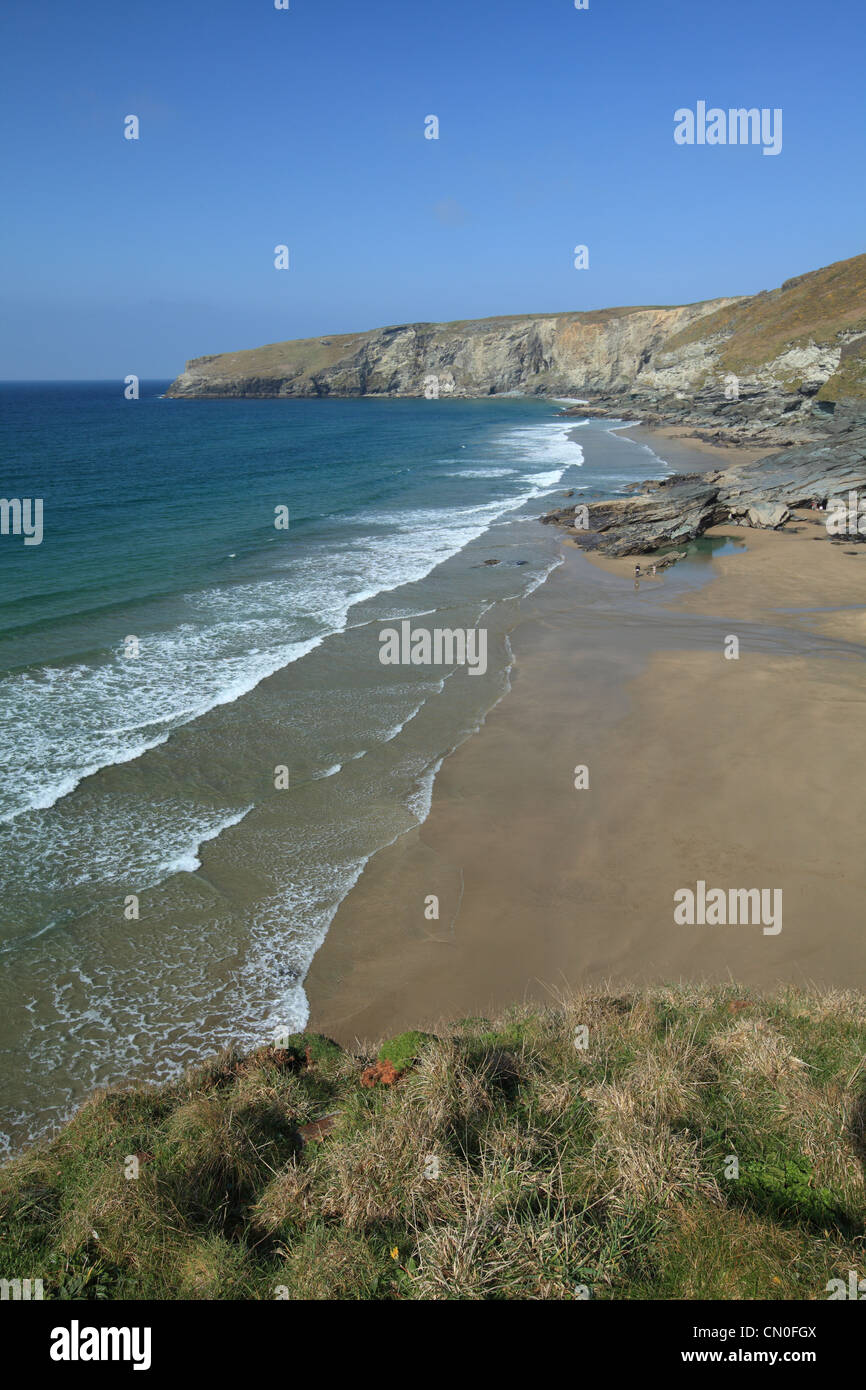 Trebarwith Strand, North Cornwall, England, UK Stock Photo - Alamy