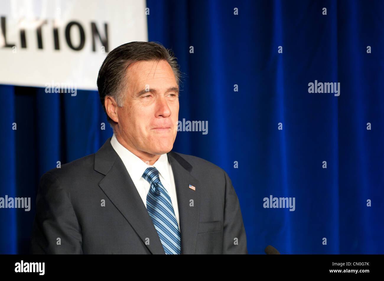 Mitt Romney speaks to his constituents at a rally in Wisconsin to ...