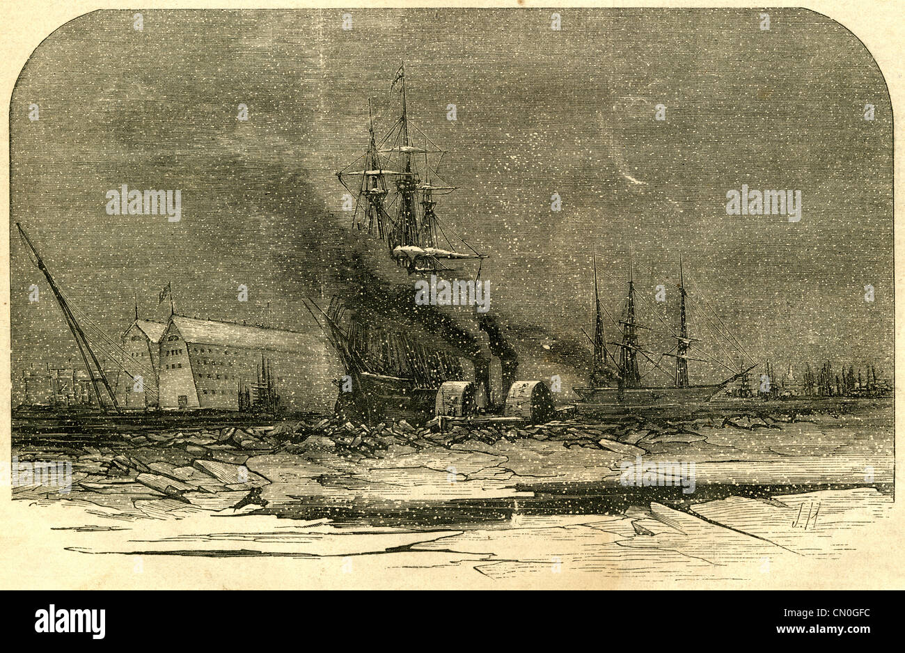 Ship harbor 1850s hi-res stock photography and images - Alamy