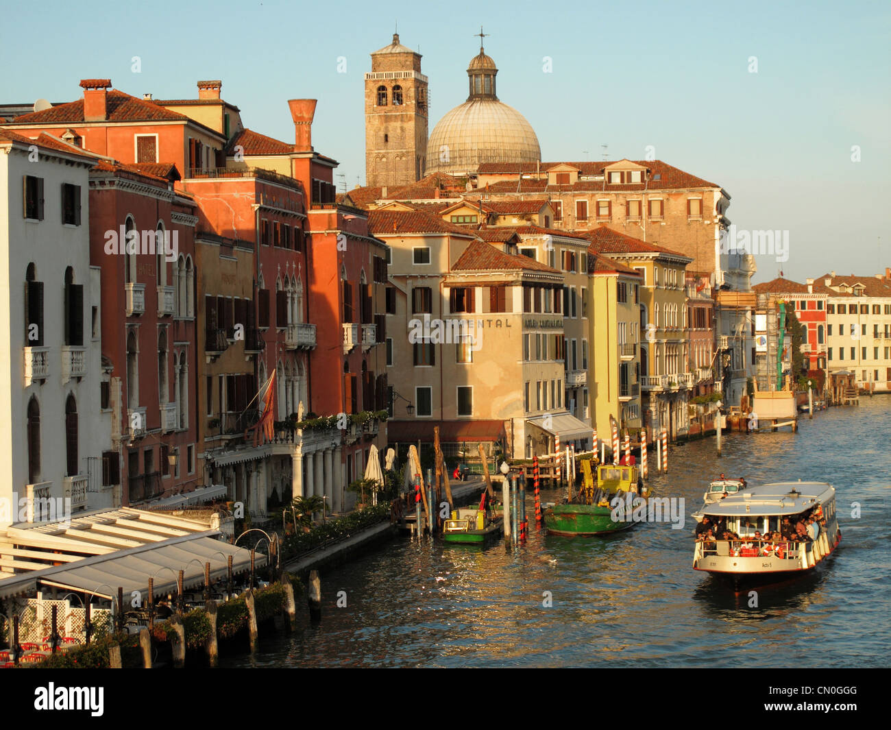 A view down the iconic Grand Canal of Venice Stock Photo - Alamy