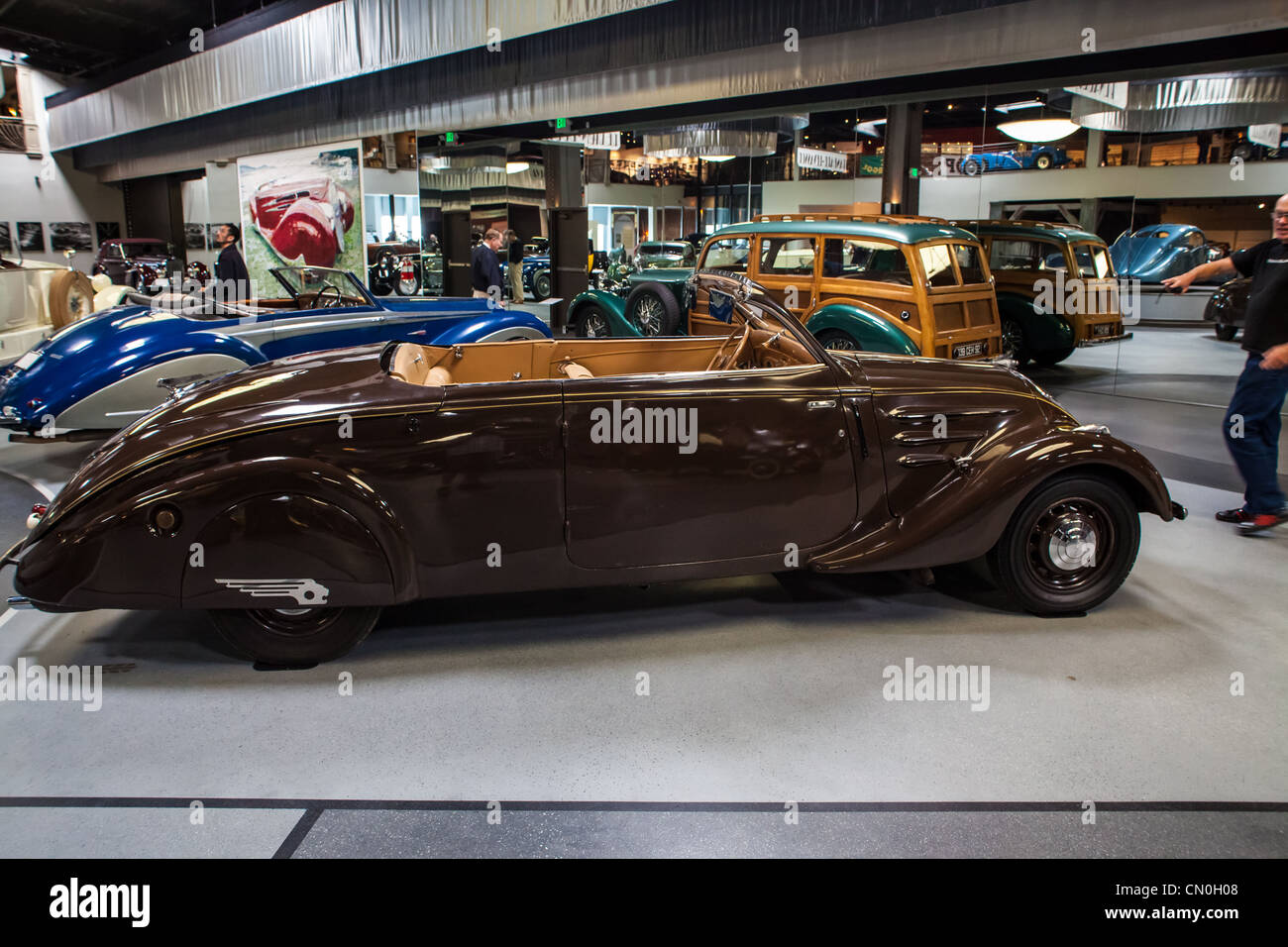 1937 Peugeot 402L Cabriolet Metallique Stock Photo - Alamy