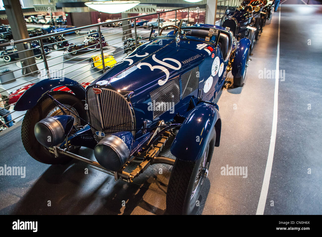 A 1931 Bugatti Type 51 Grand Prix car at the Mullin Museum in Oxnard ...
